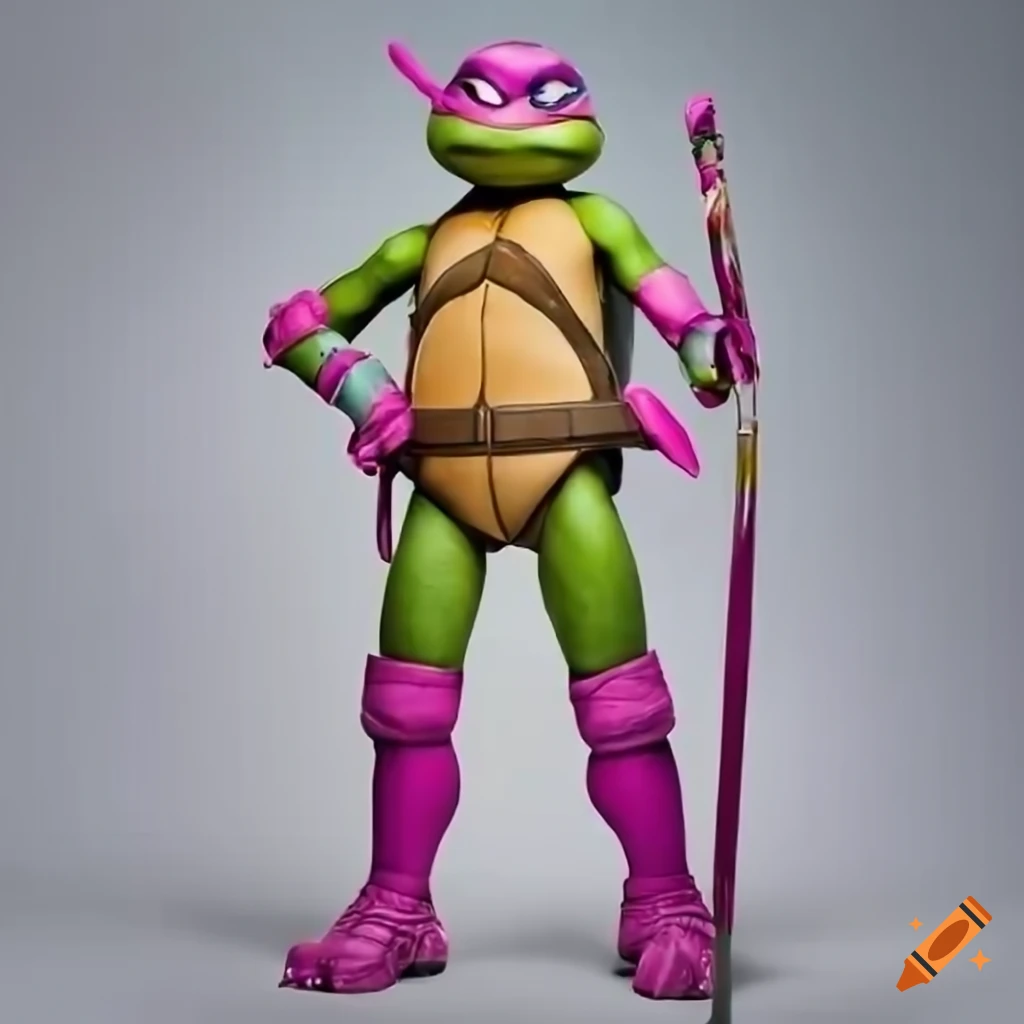 Jessica Alba as pink TMNT in a full body, highly detailed and ...