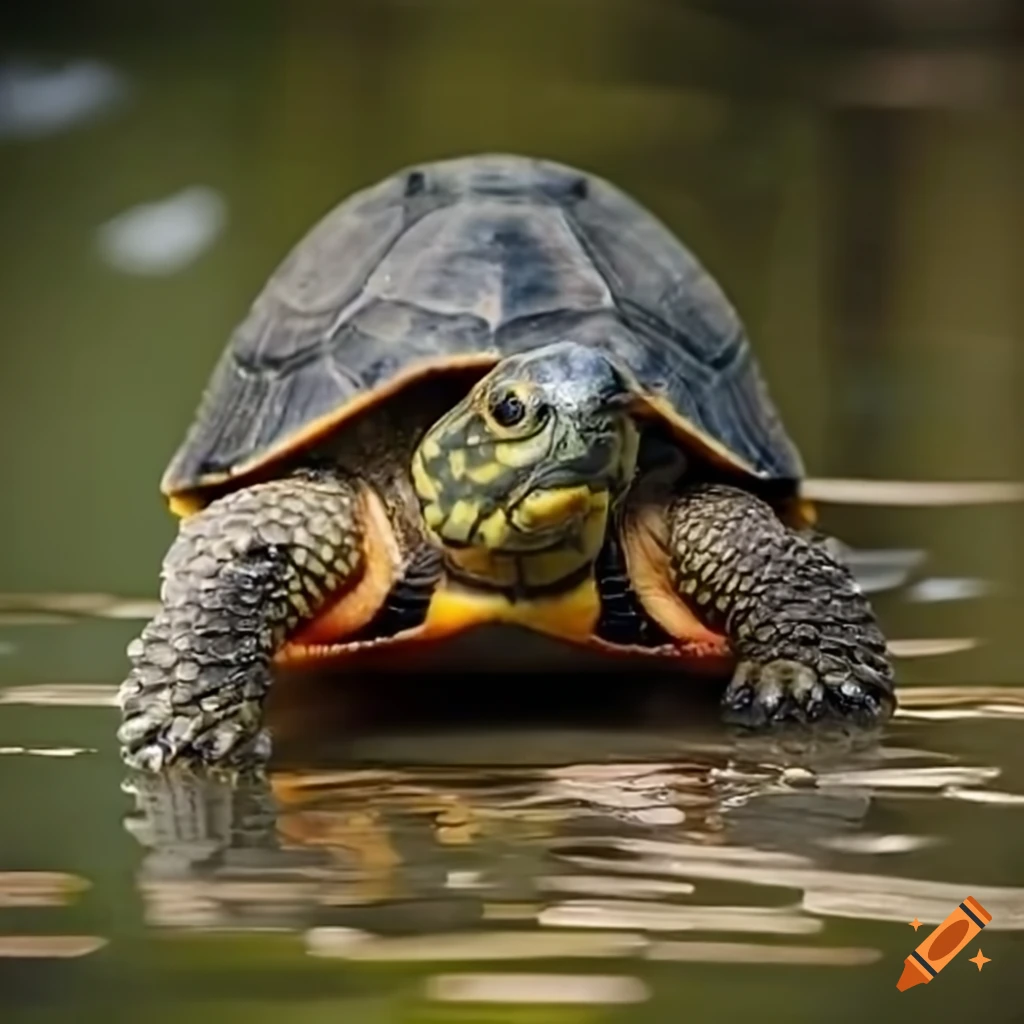 Angry turtle on Craiyon