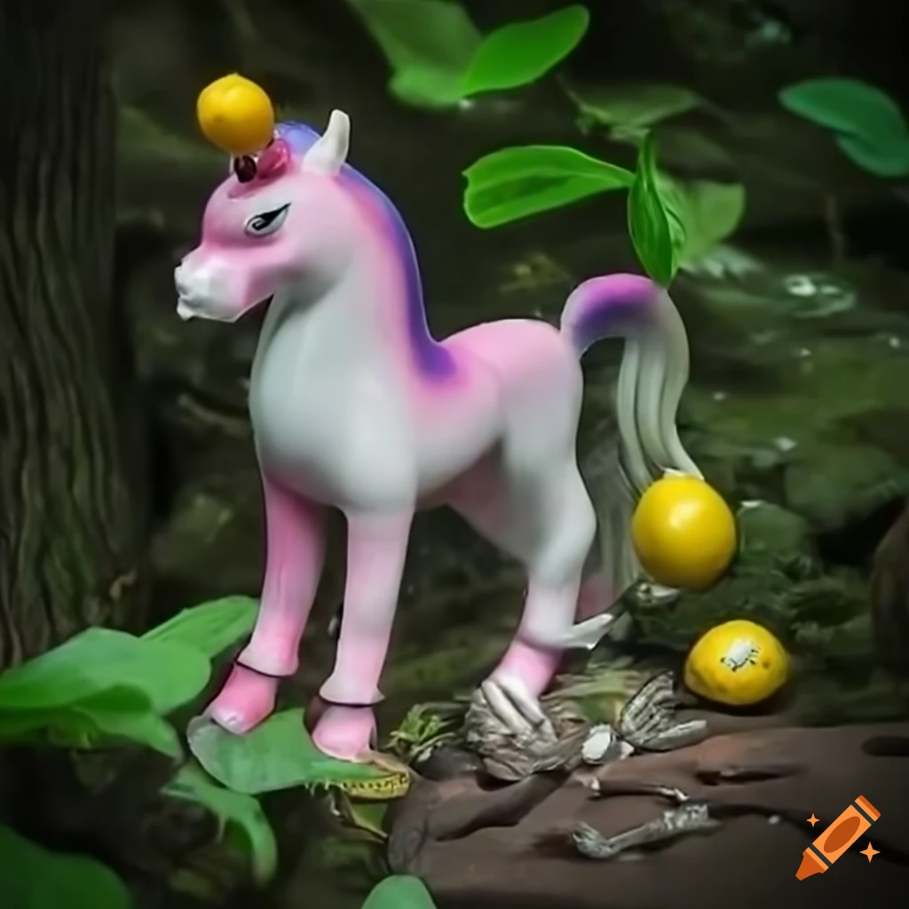Mythical creatures and mutant omega mart lemon fruit monster in a ...
