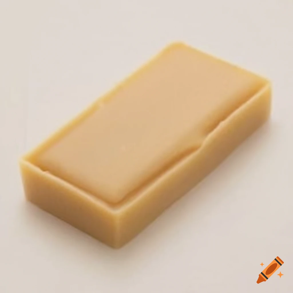 Beige 10x5x1cm soap bar on Craiyon