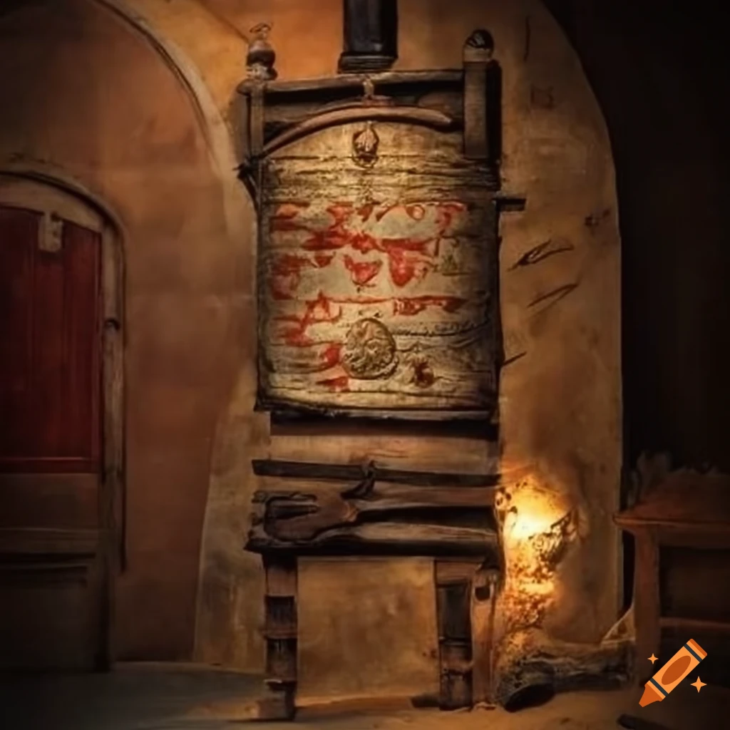 Medieval tavern sign for eight plates tavern on Craiyon