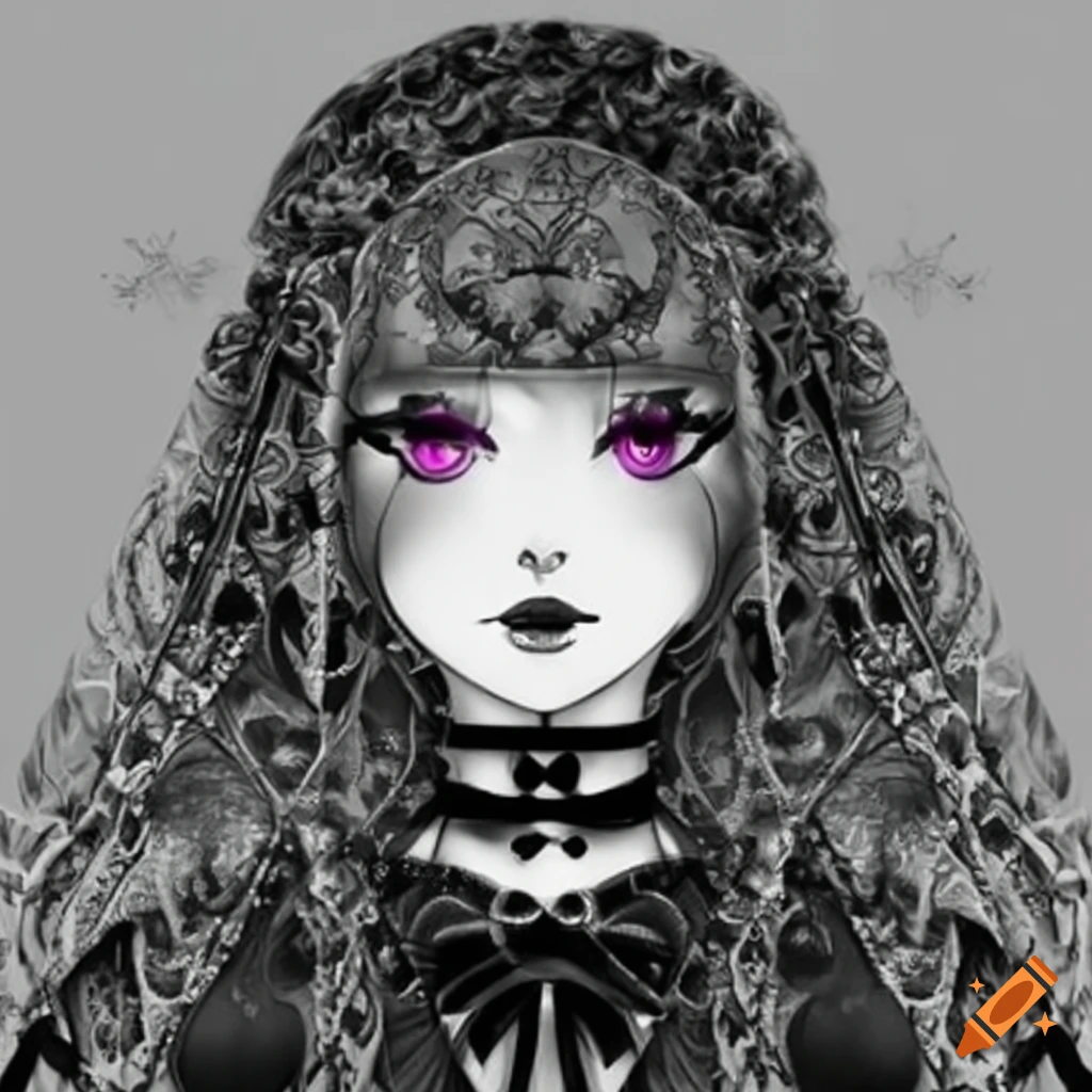 Plus size gothic princess on Craiyon