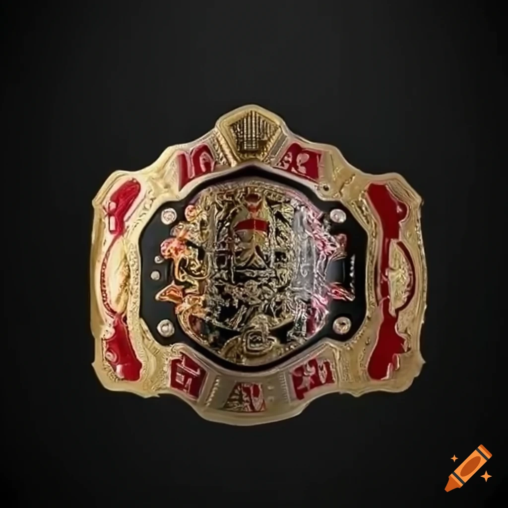 Custom wm world heavyweight championship title on Craiyon