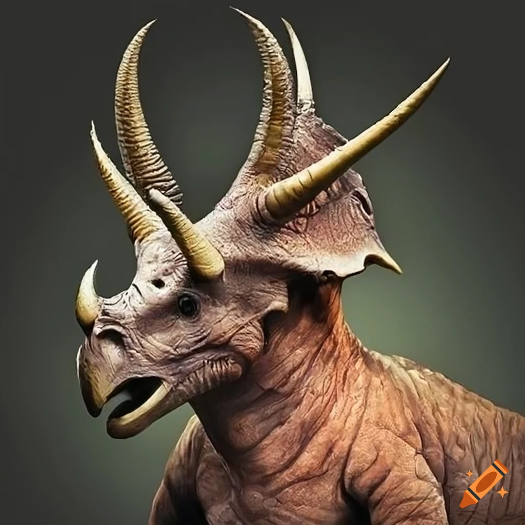 Triceratops illustration on Craiyon