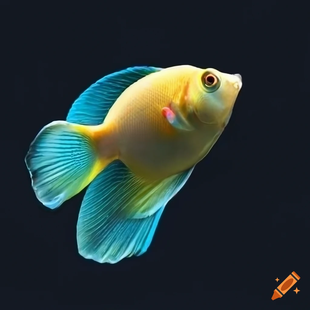 Side view of tropical fish on Craiyon