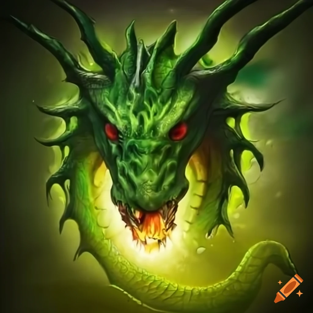 Friendly green dragon profile picture on Craiyon