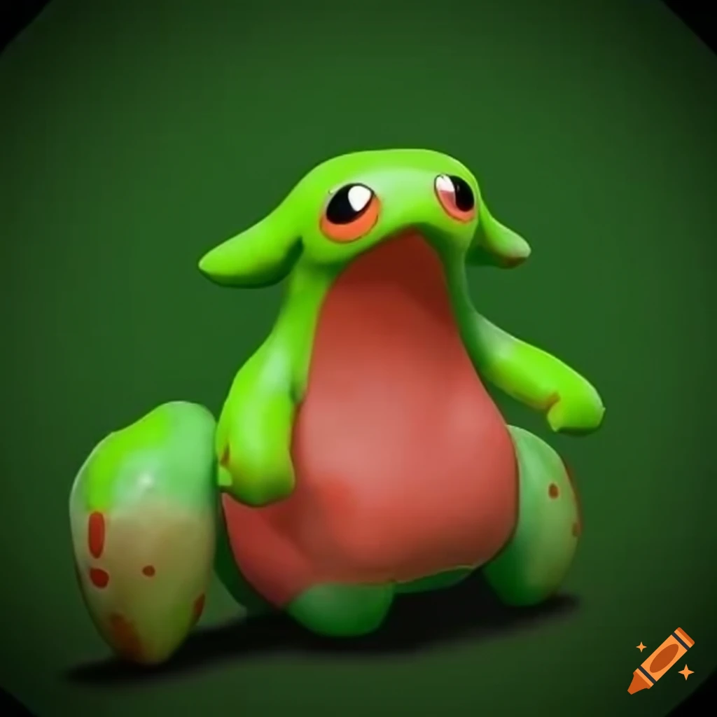 Carnivorous plant-based pokémon with grass and poison type in middle ...
