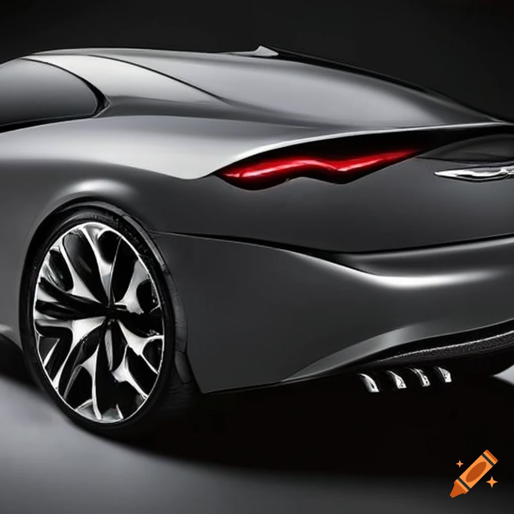Sleek and aerodynamic chrysler sportscar design for a new model on Craiyon
