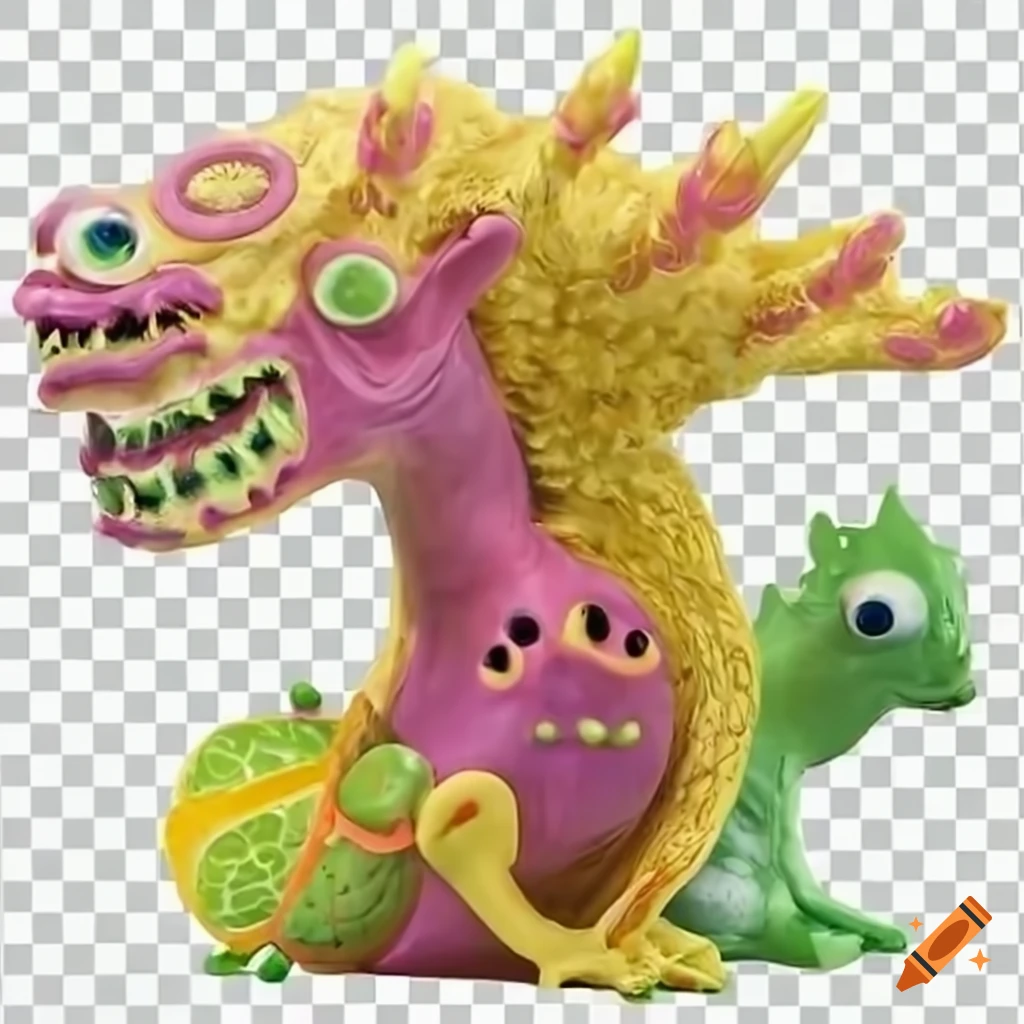 Mythical creatures and mutant omega mart lemon fruit monster in the ...