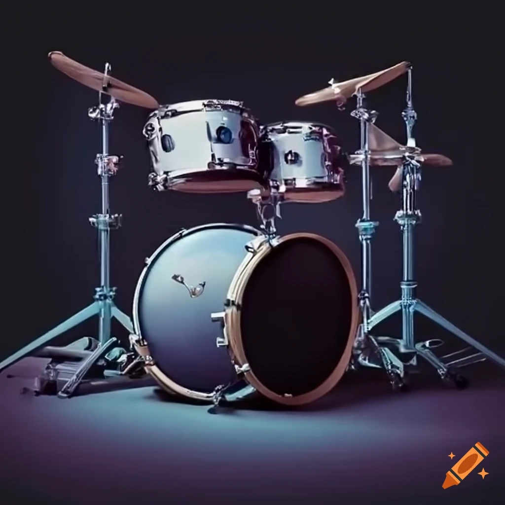 Drum set on Craiyon