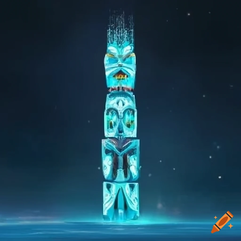 Future space totem on Craiyon