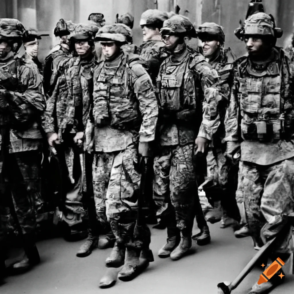 American army crisis leading to failure on Craiyon