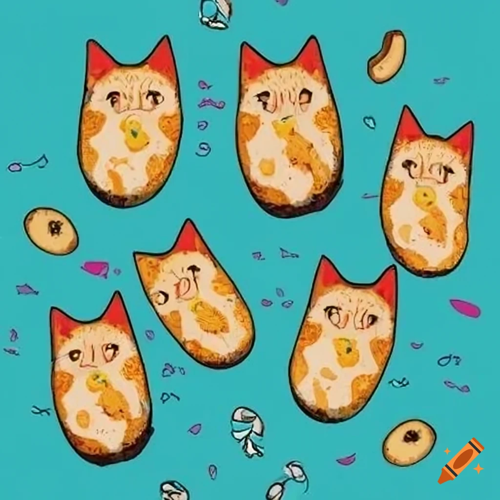 Potato cat pattern on Craiyon
