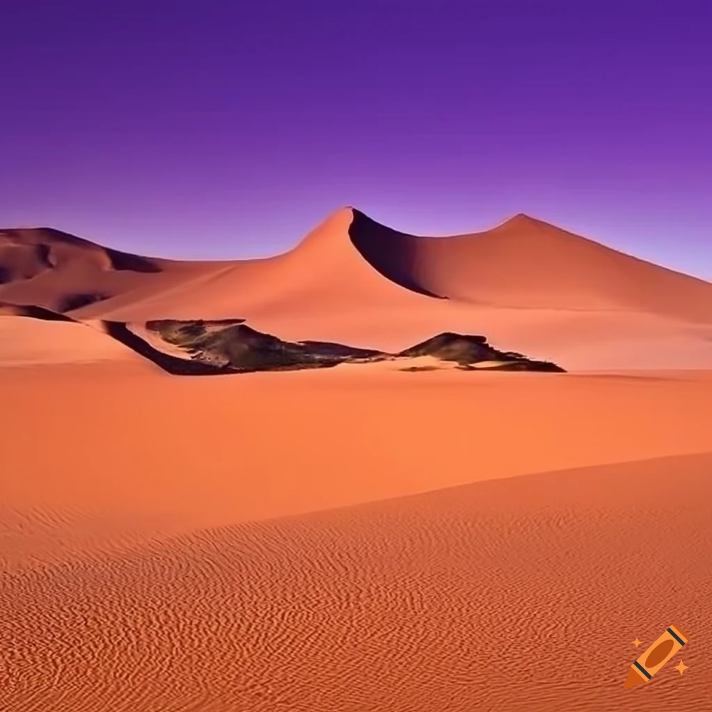Algerian desert landscape in algeria on Craiyon