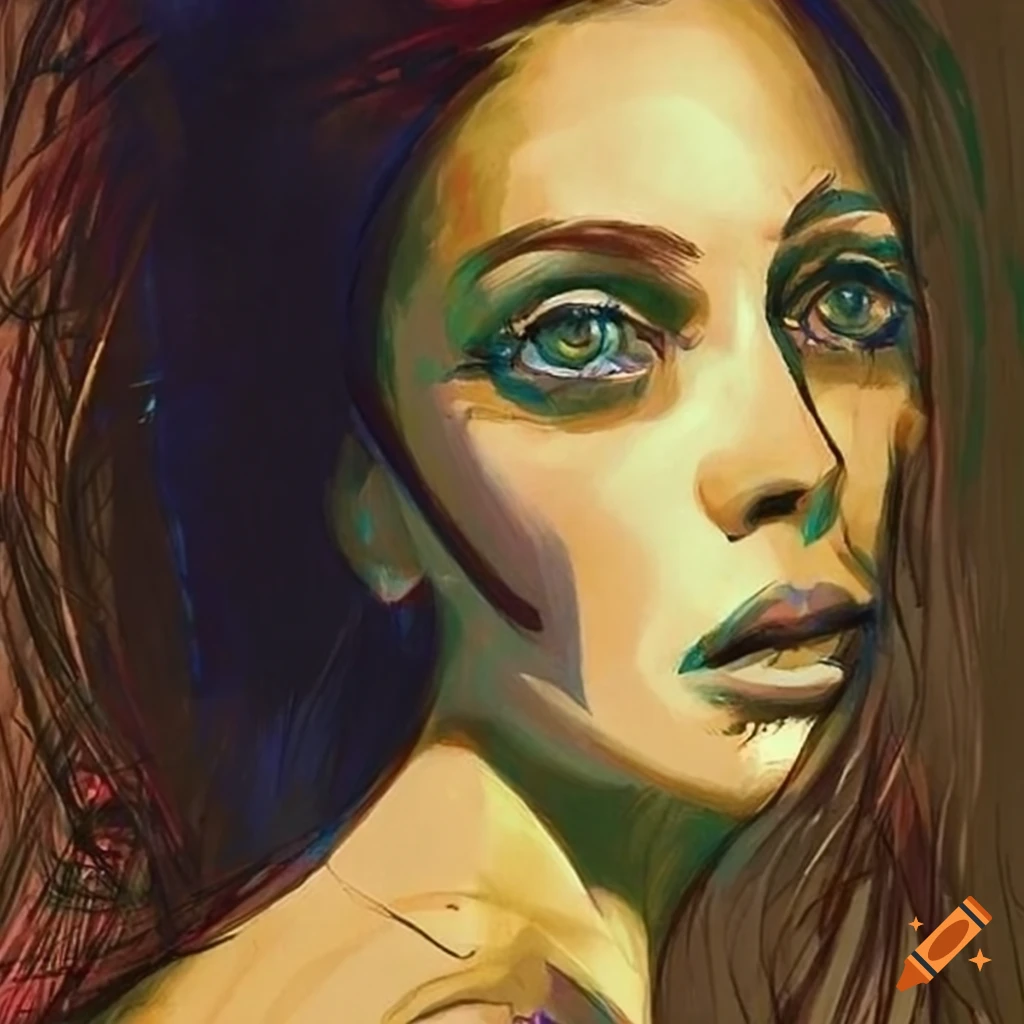 Artwork of a woman by witkacy on Craiyon