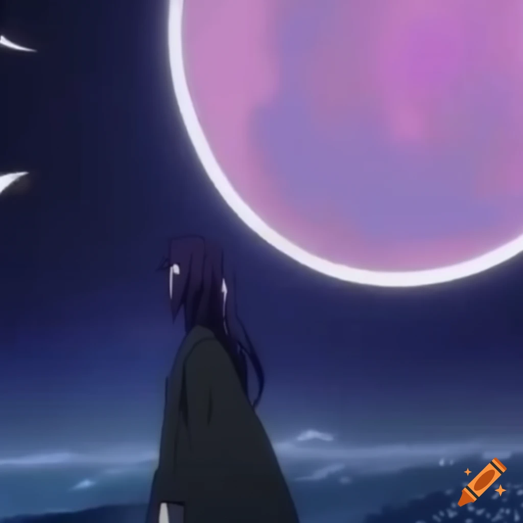 Shiny 3d dazzling eclipse anime with japanese text on Craiyon