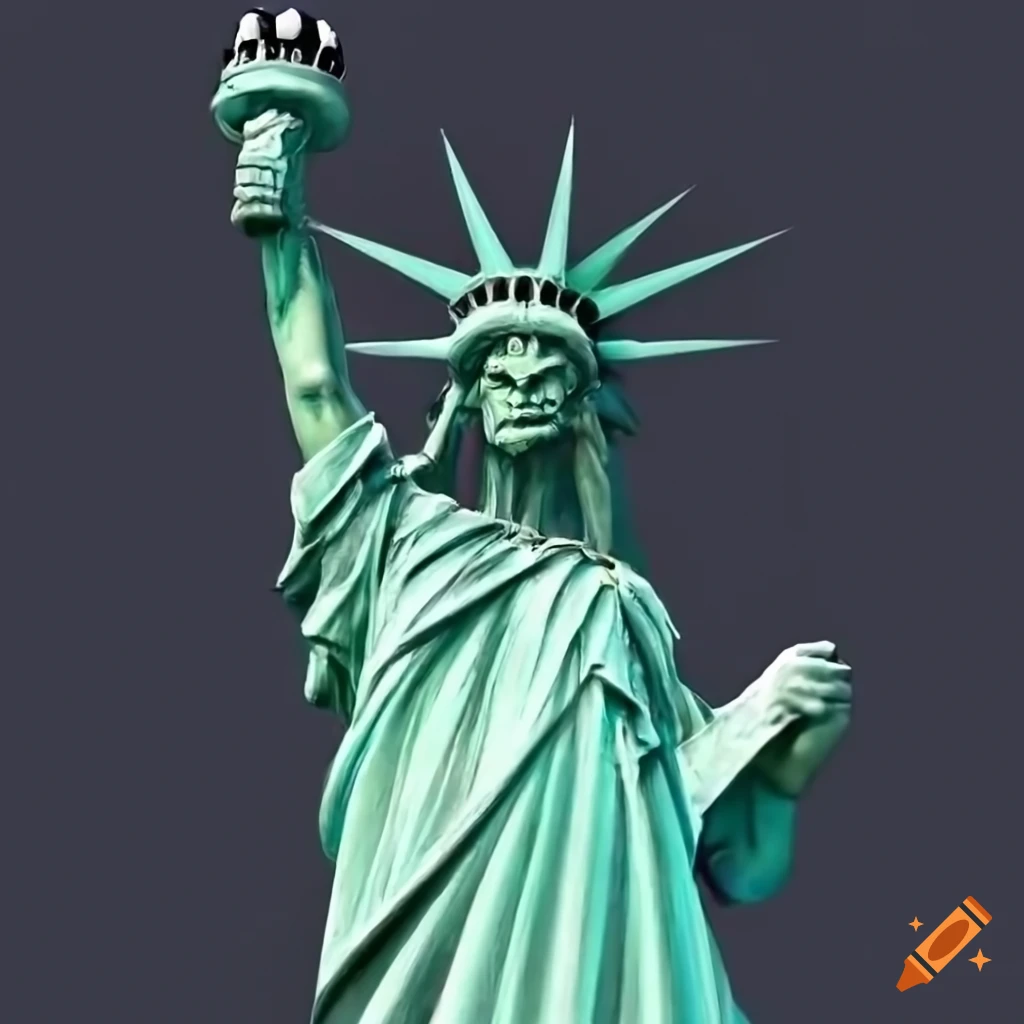 Orc statue of liberty on Craiyon