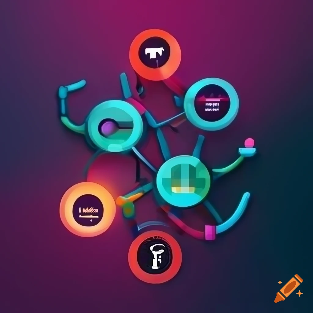 Modern dashboard ui illustrating complex charts on Craiyon