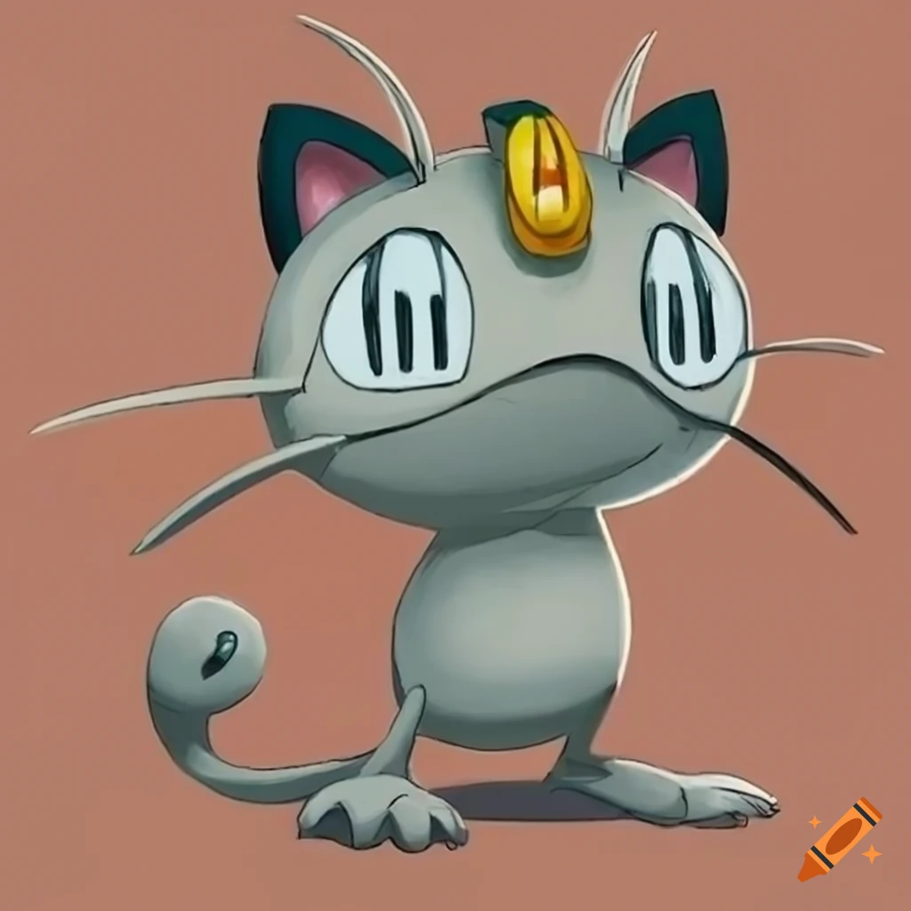 Meowth pokemon character on Craiyon