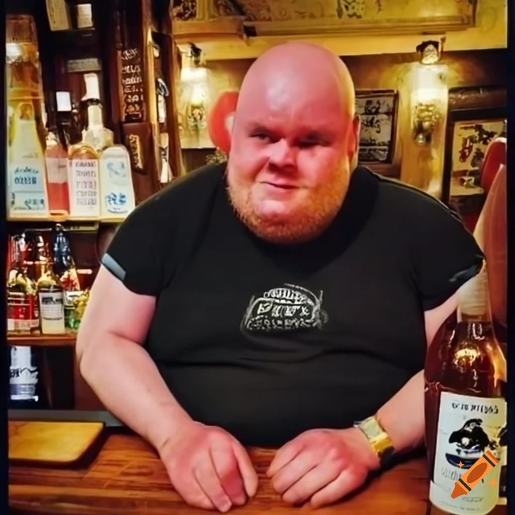 British man in a pub on Craiyon
