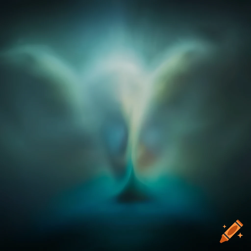 Abstract representation of radiance on Craiyon