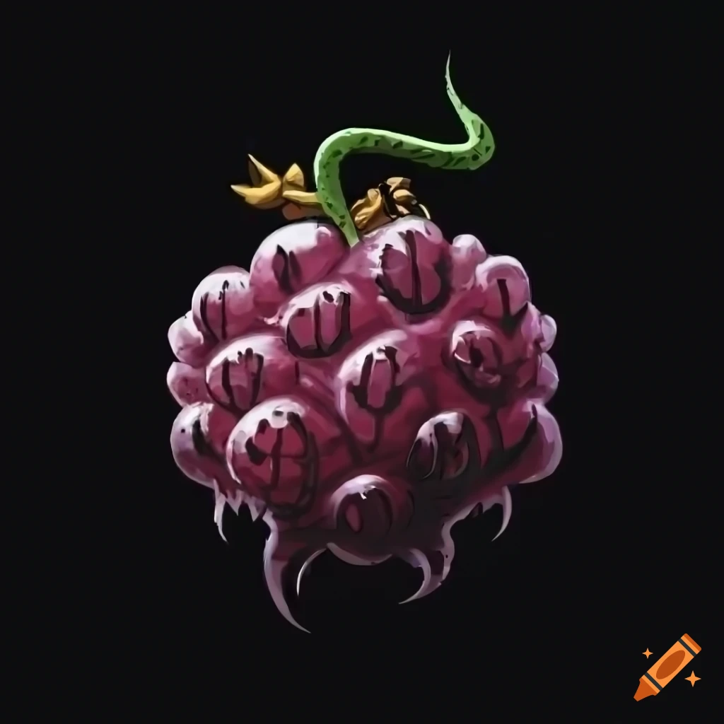 Eldritch devil fruit shaped like cthulhu from one piece on Craiyon