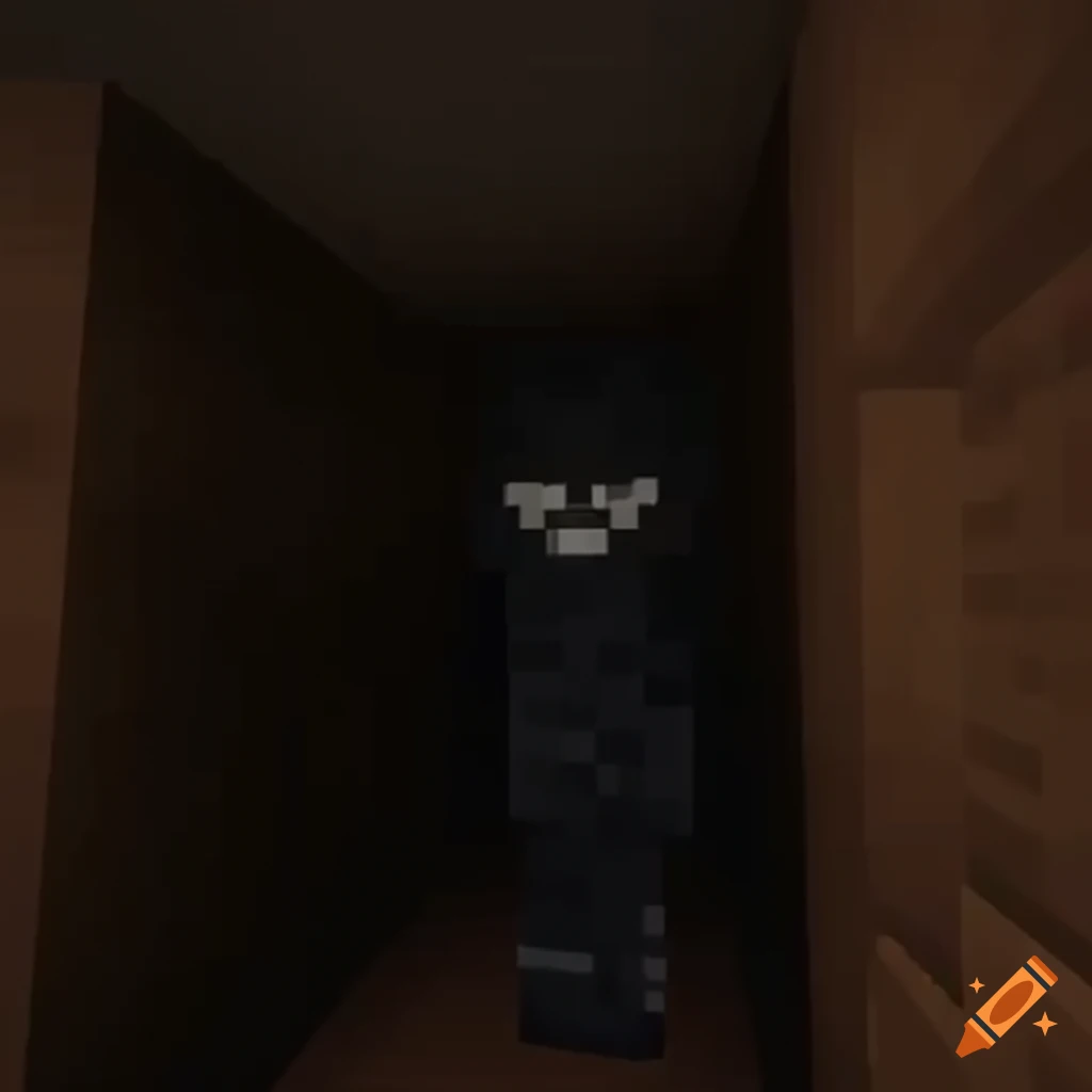 Scary footage from minecraft with scary mod on Craiyon