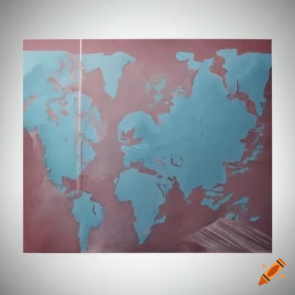 Map paper on Craiyon