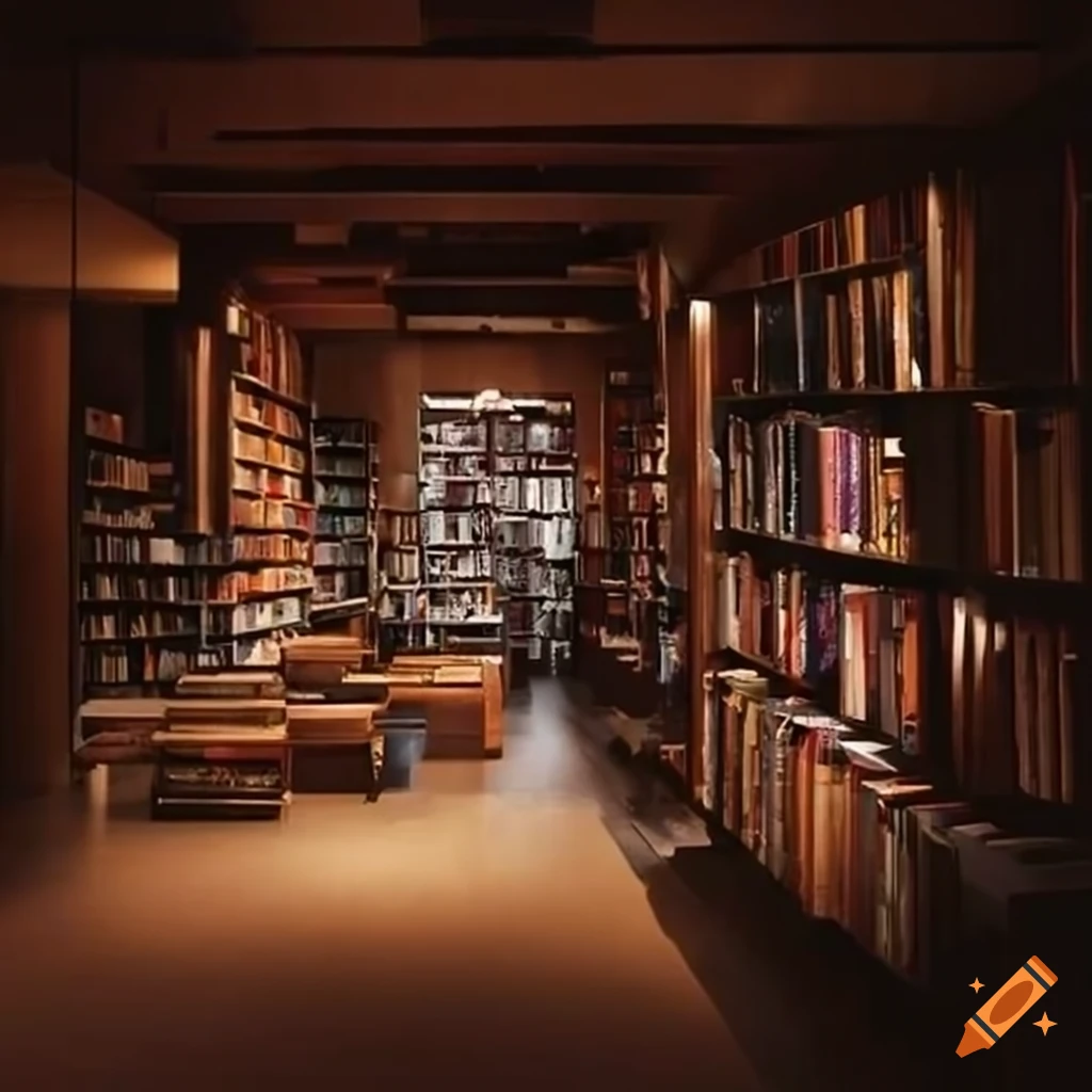 Quaint bookstore in a modern setting on Craiyon