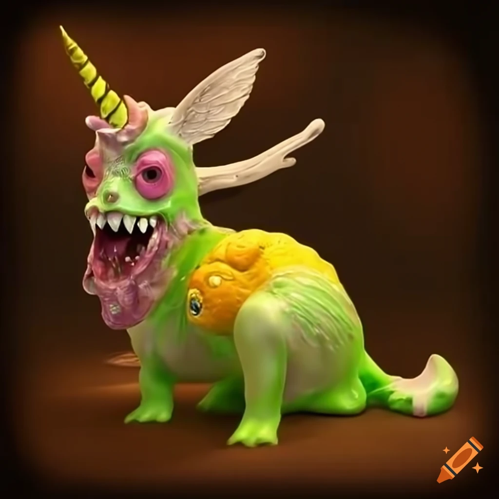 Mythical creatures in a forest with a mutant omega mart lemon fruit ...