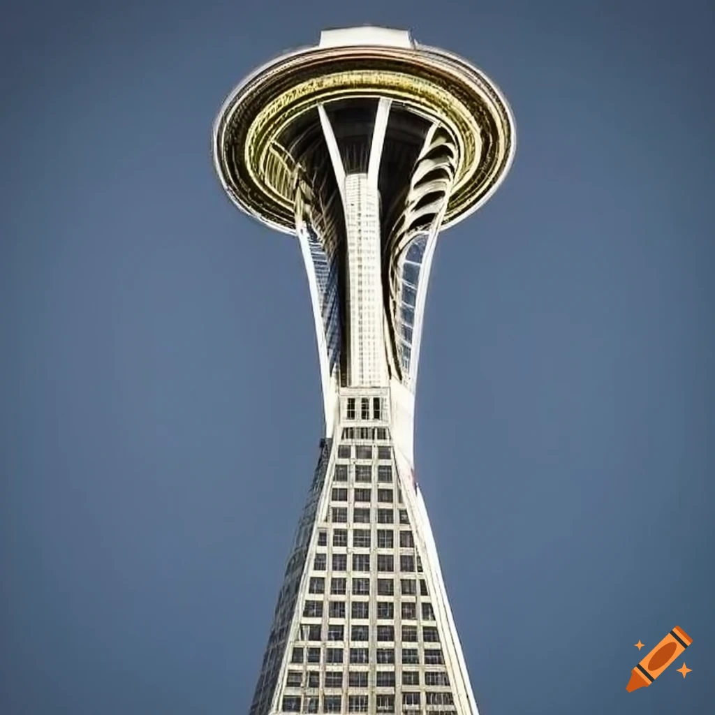 San francisco transamerica tower with seattle space needle in the ...