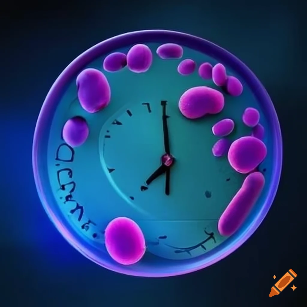 Clock fighting off bacterial resistance on Craiyon