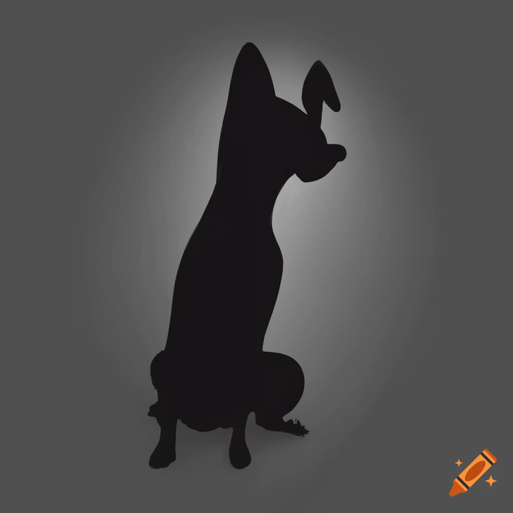 Shadow of a dog on Craiyon