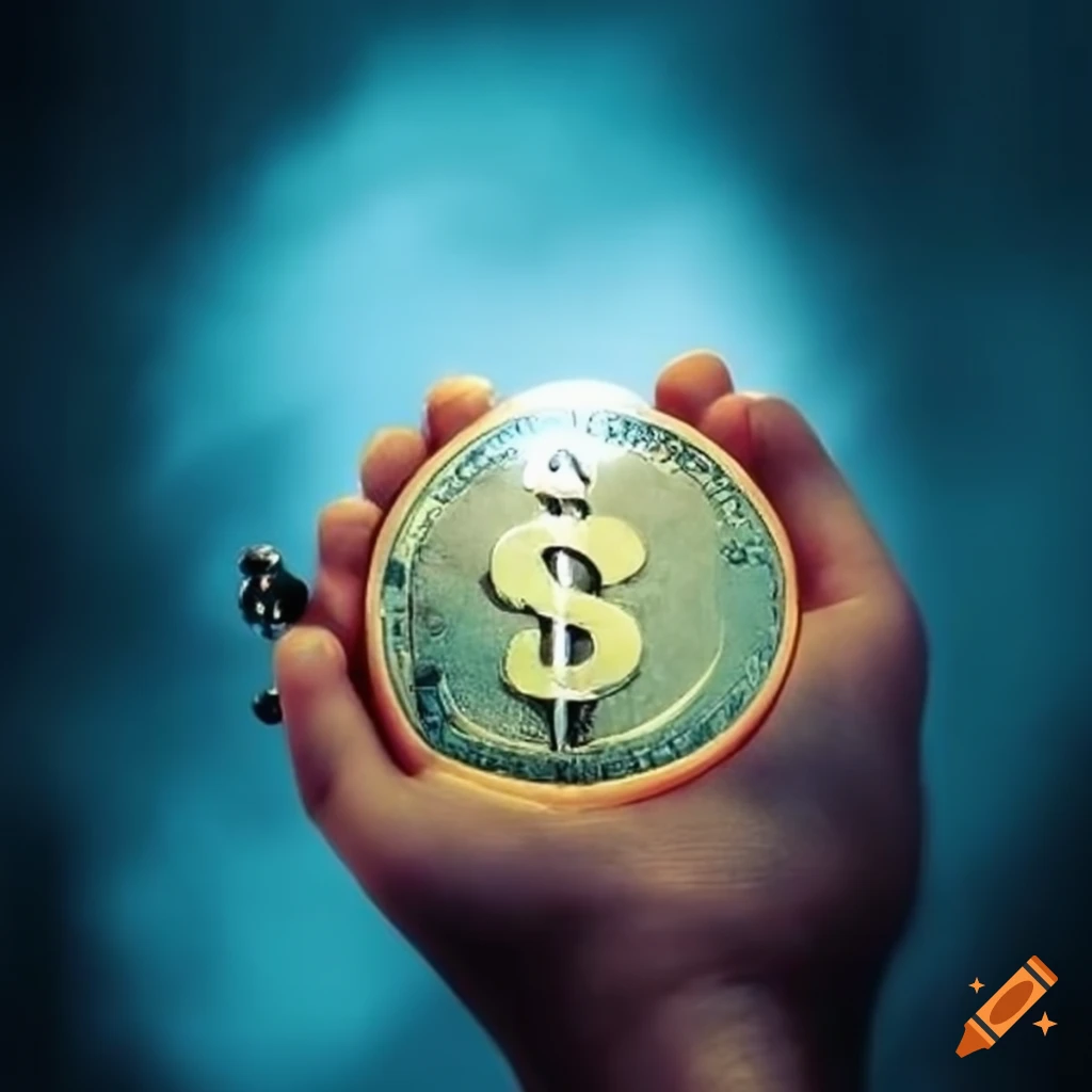 A person flipping a coin on Craiyon