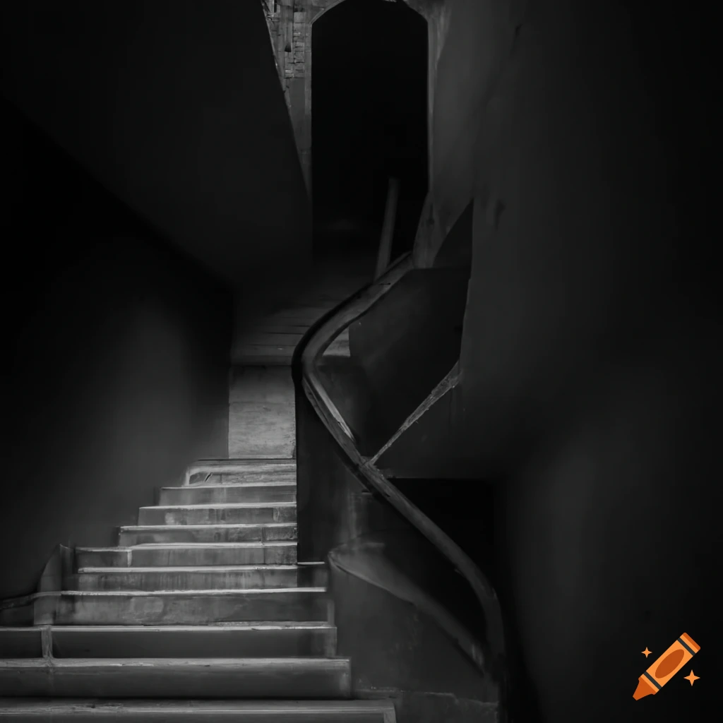 Urban exploration stairs on Craiyon