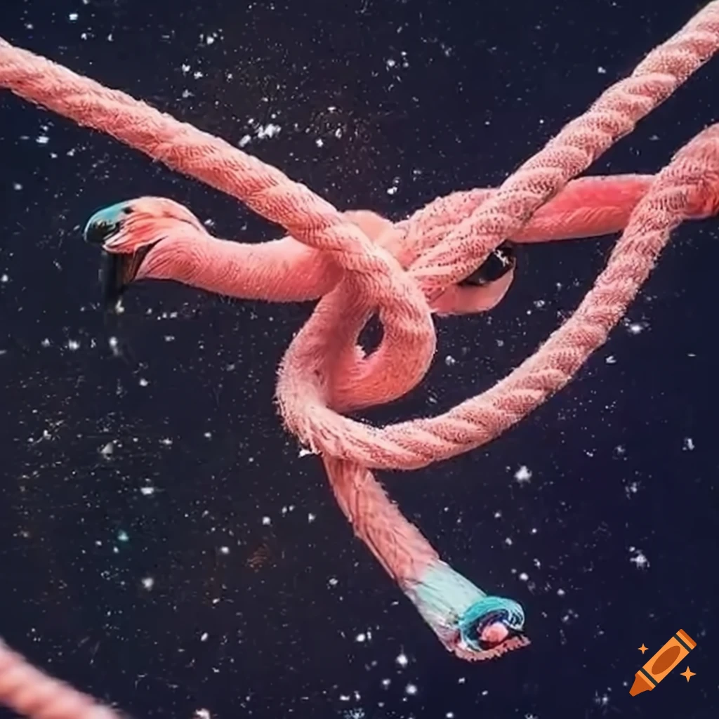 Panda riding a bike in space while flamingo rides a unicycle on a ...