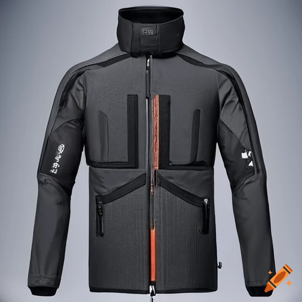 Innovative tech wear jacket with sensors on Craiyon