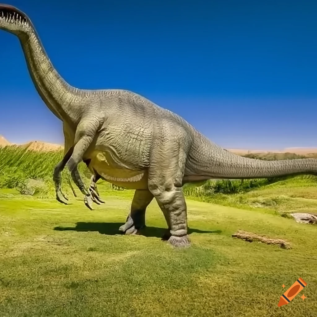 Dinosaur land on Craiyon