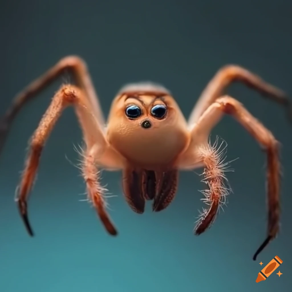 Ultra realistic and cute spider made of human hands on Craiyon