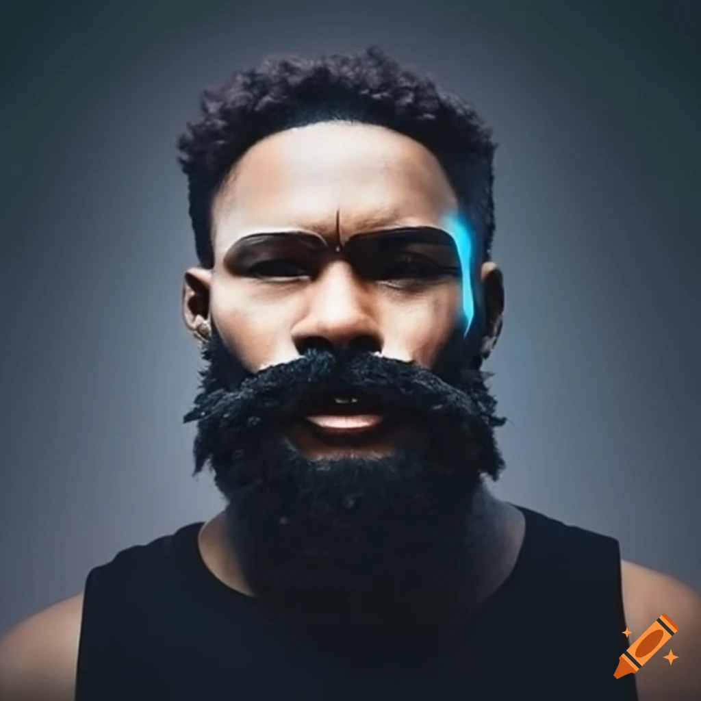 Musician with goatee beard on Craiyon