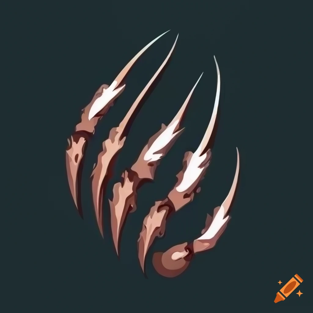 Wolf claw vector on Craiyon