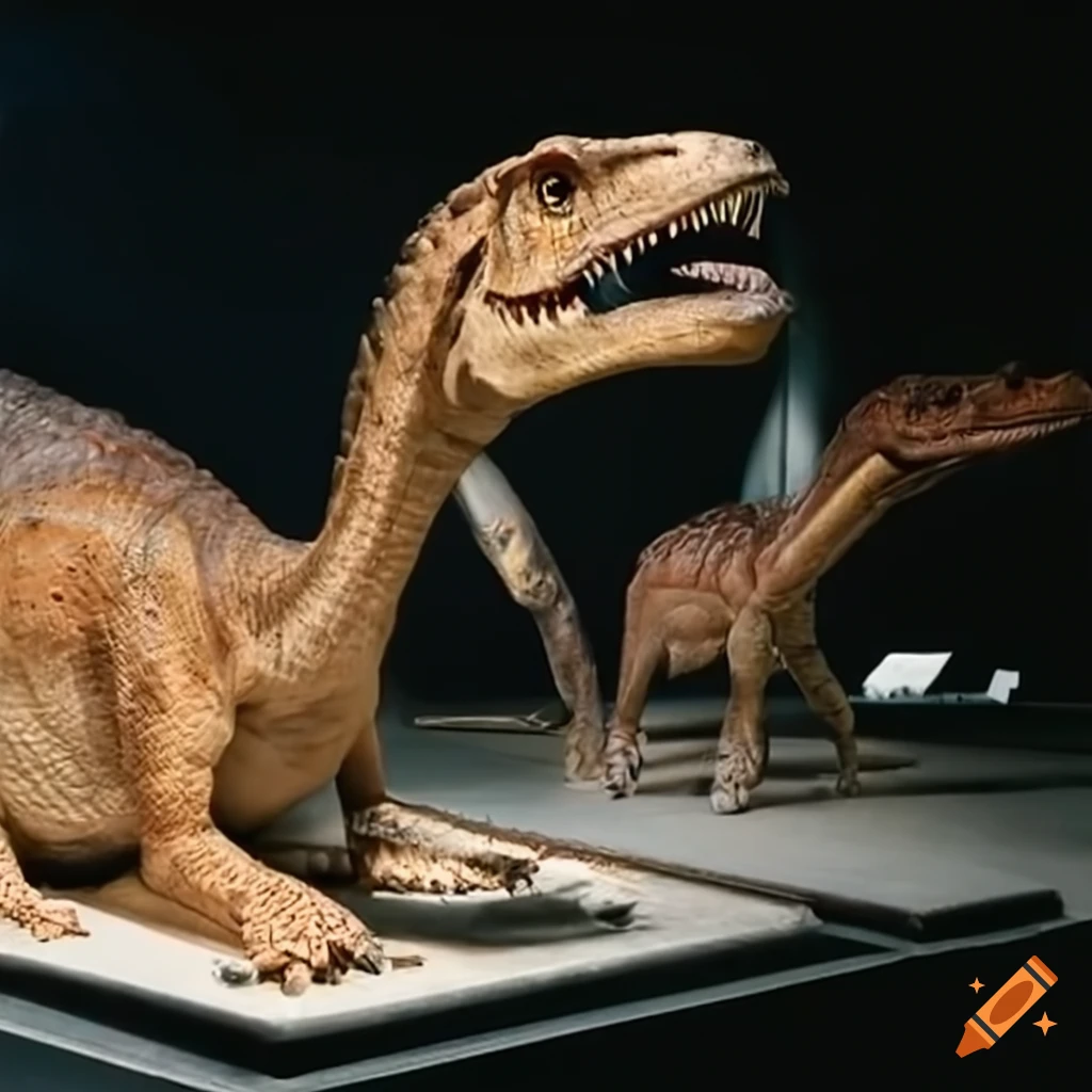 Detailed dinosaur laboratory on Craiyon