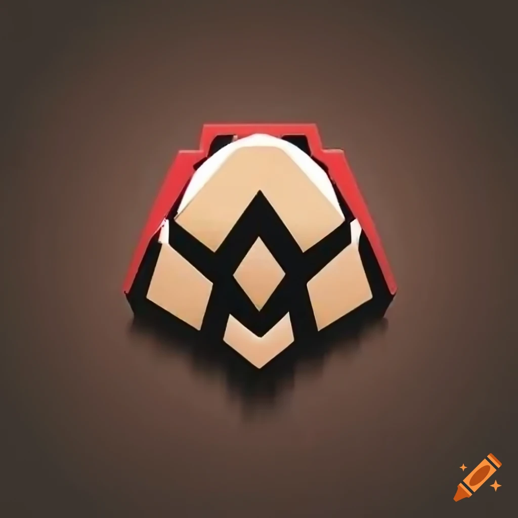 Juggernaut logo in crimson, black, and tan colors on Craiyon