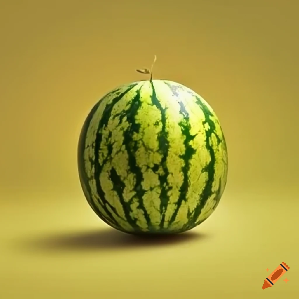 Gold watermelon on Craiyon