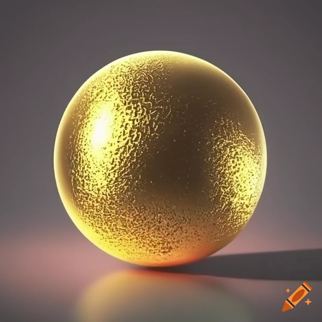 Gold sphere on Craiyon