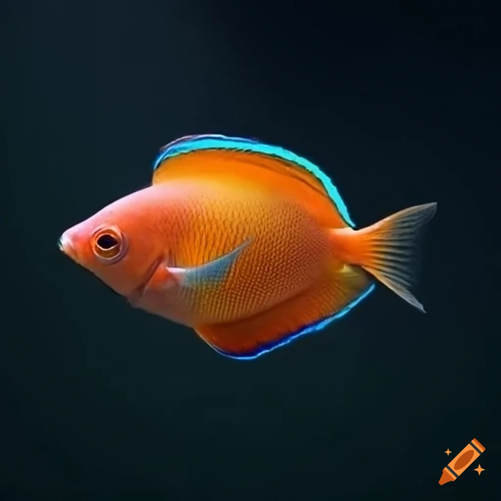 Side view of tropical fish on Craiyon
