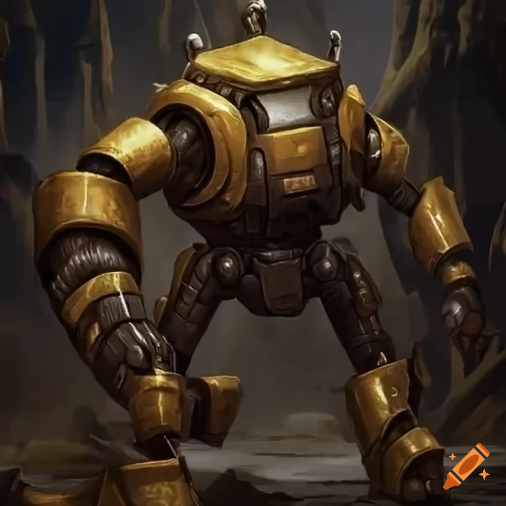 Steel defender robot from Dungeons and Dragons on Craiyon
