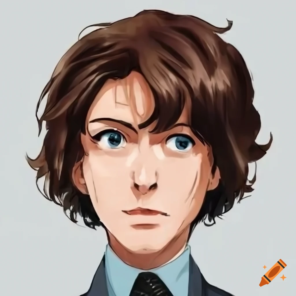 Anime style illustration of Javier Milei from Argentina on Craiyon