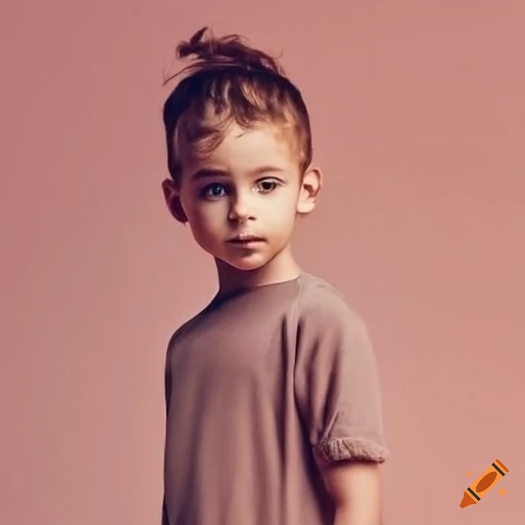 Cute sporty kid in stylish 90's attire on Craiyon