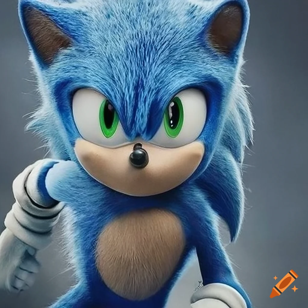 Live action sonic the hedgehog movie by paramount pictures on Craiyon